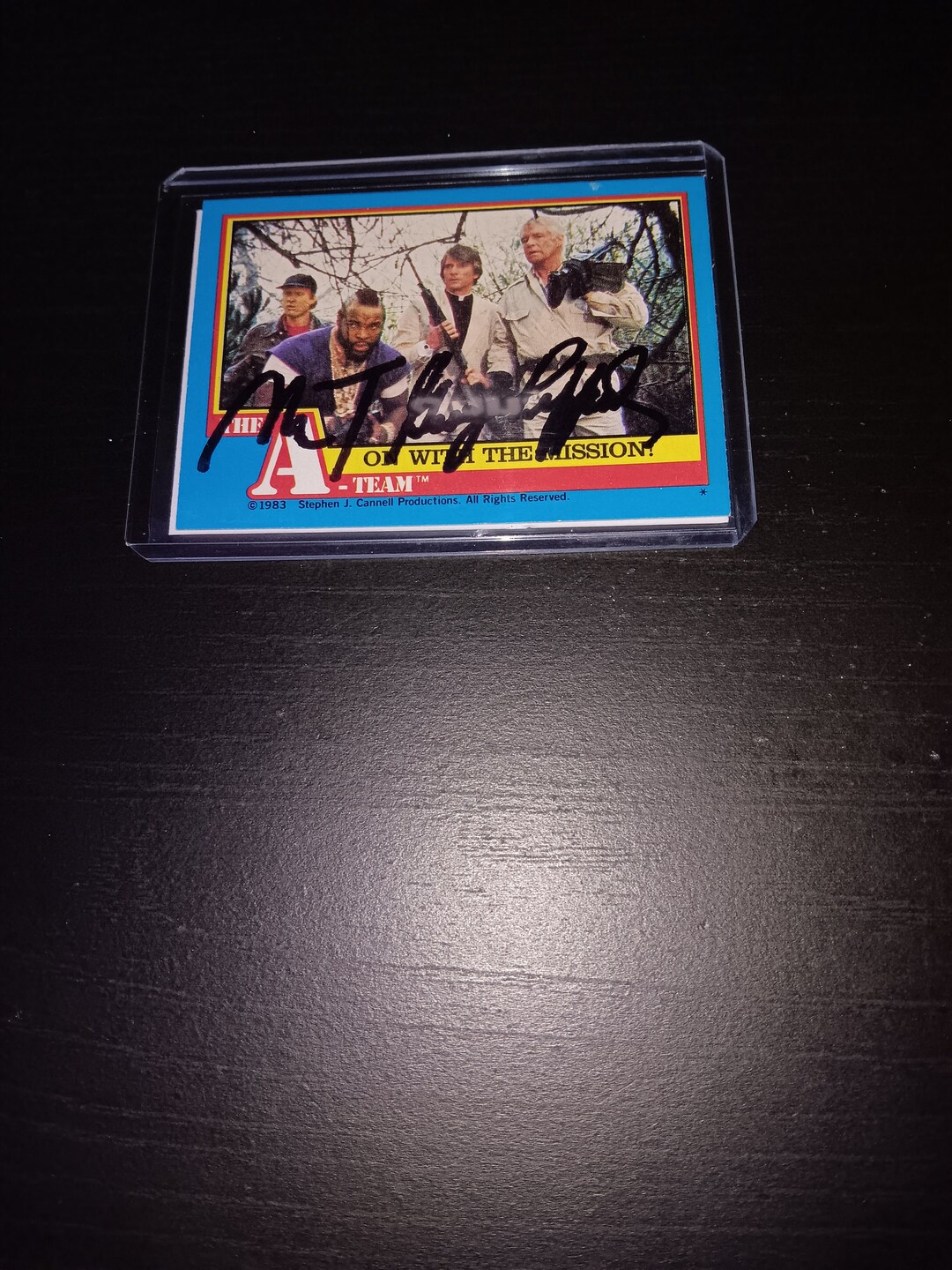 Mr. T, George Peppard Autographed A-team Card With Coa - Etsy