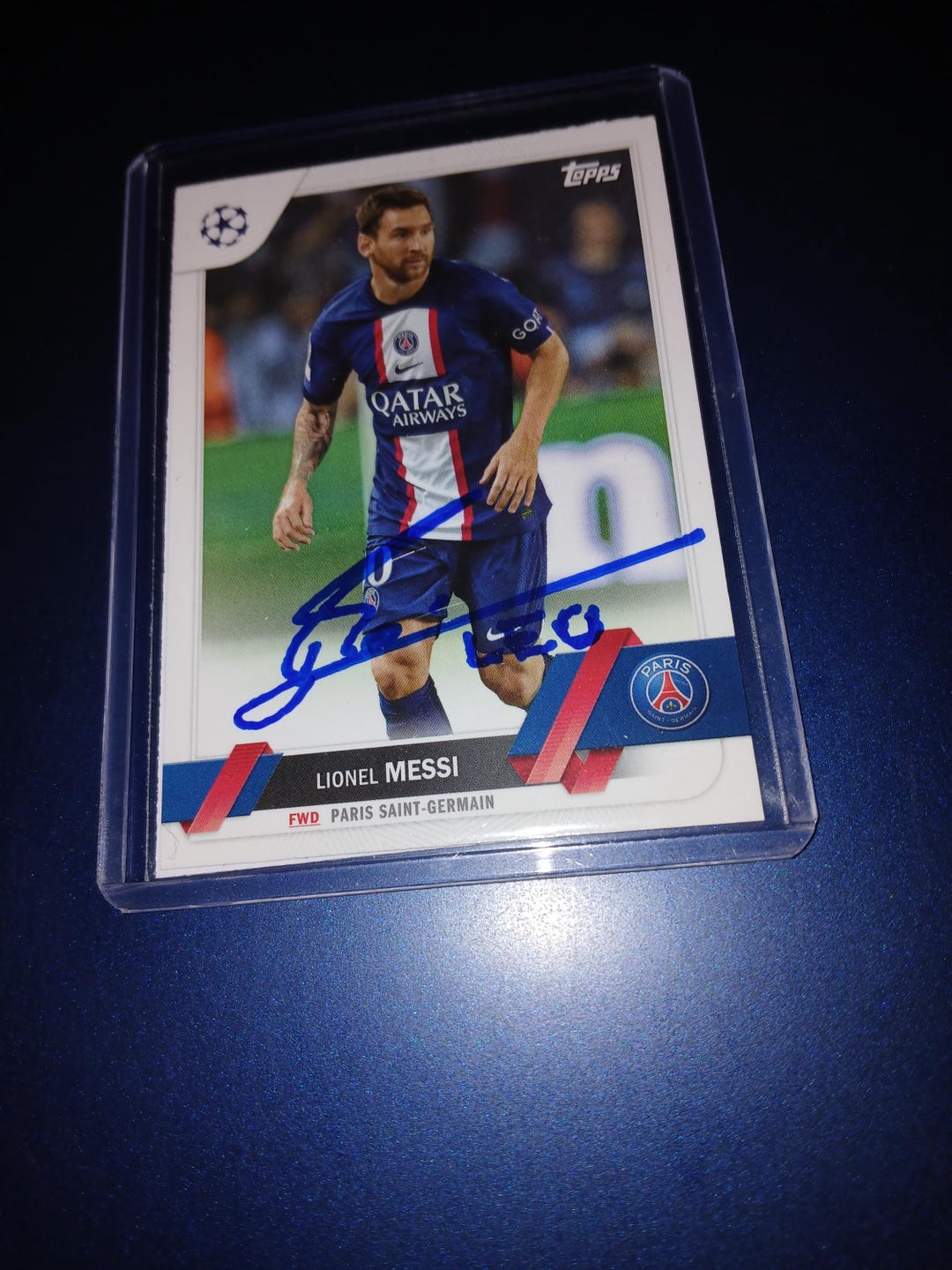Lionel Messi Autographed Card With Coa - Etsy