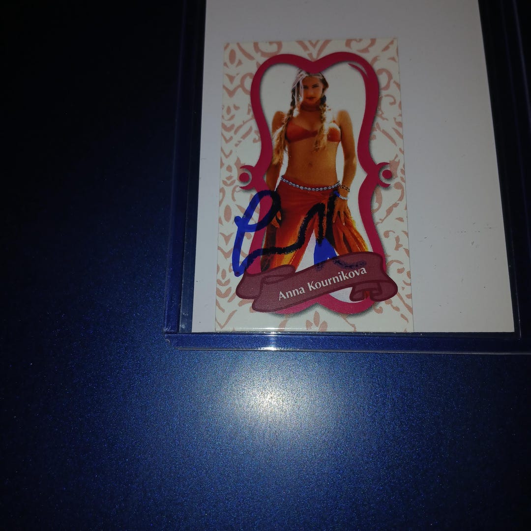 Anna Kournikova Autographed Card With COA - Etsy