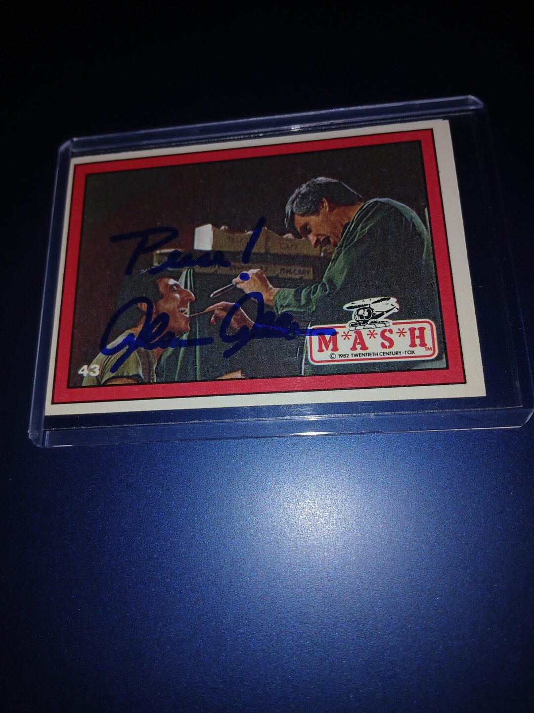 Alan Alda Autographed MASH Card With Coa - Etsy