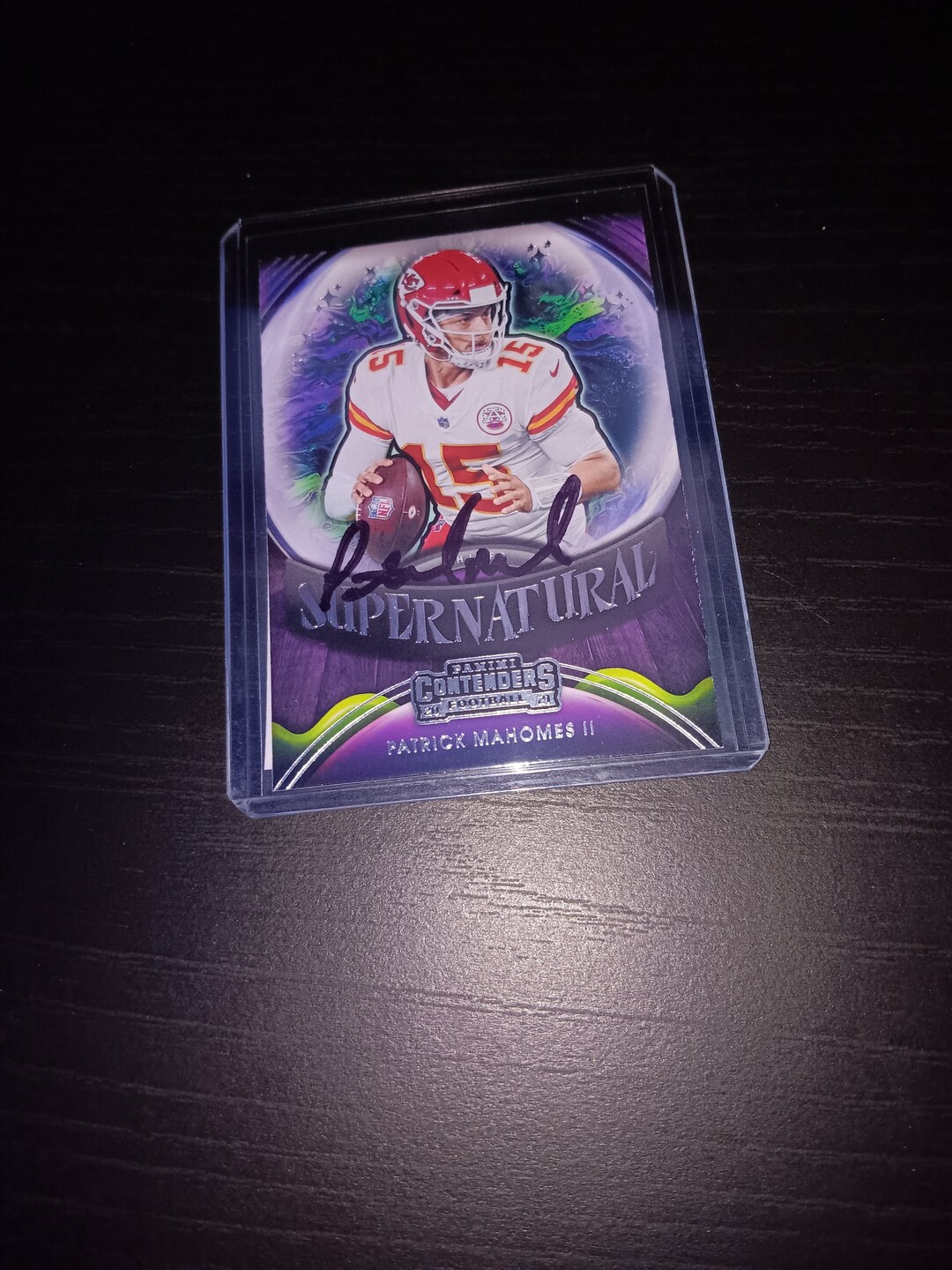 Patrick Mahomes Autographed Card With Coa - Etsy