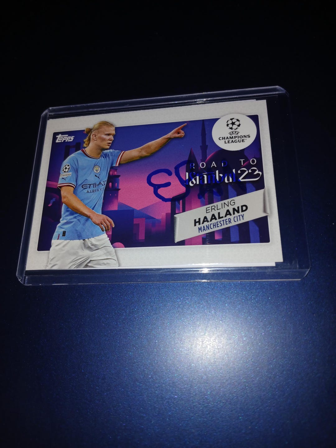 Erling Haaland Autographed Card With Coa - Etsy