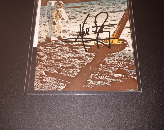 Neil Armstrong Autographed Card With Coa - Etsy