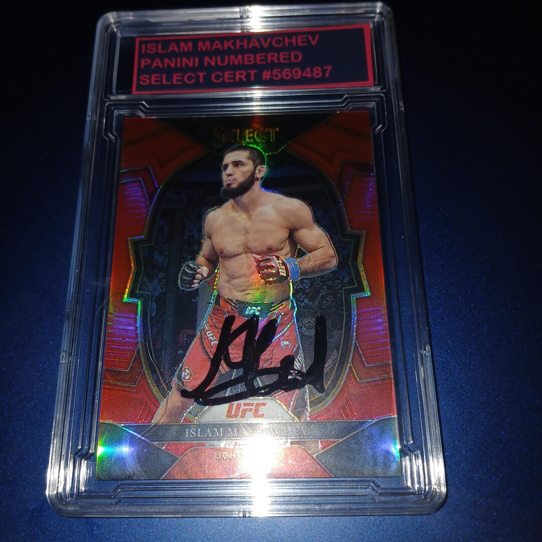 Islam Makhachev Autographed Card With Cert - Etsy