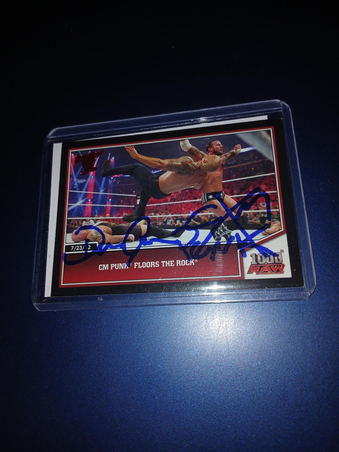 Dwayne Johnson, CM Punk Autographed Card With Coa - Etsy