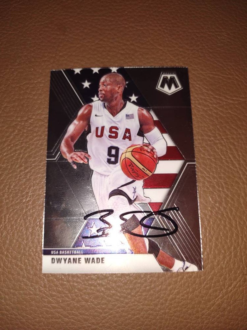 Memorabilia Art & Collectibles Dwyane Wade Autographed card etna.com.pe