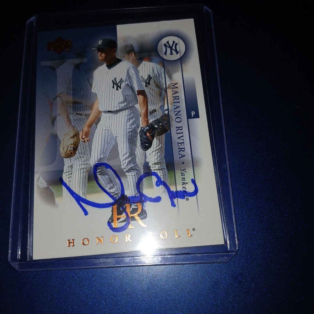 Mariano Rivera Autographed Card With Cert - Etsy