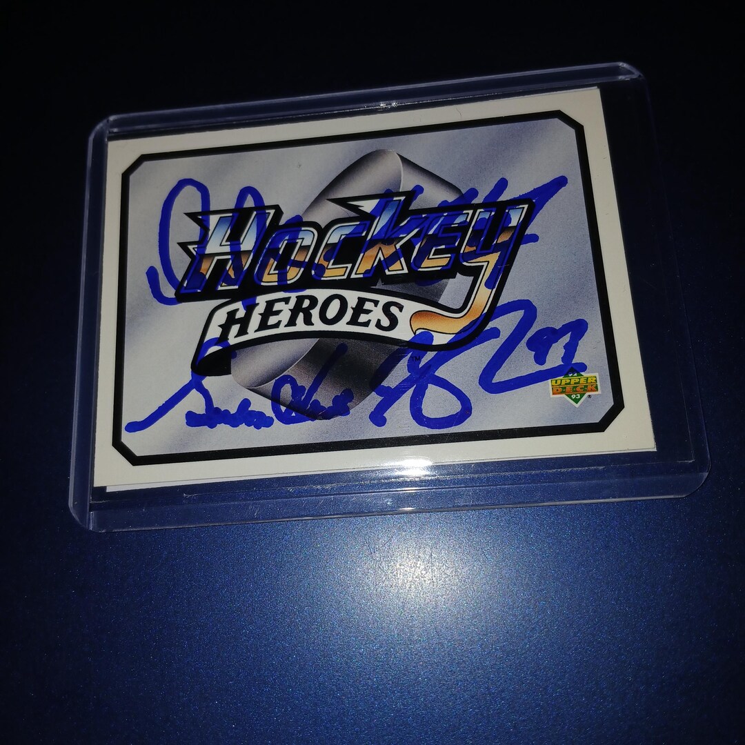 Alex Ovechkin, Wayne, Goldie Howe, Connor Mcdavid Autographed Card With ...