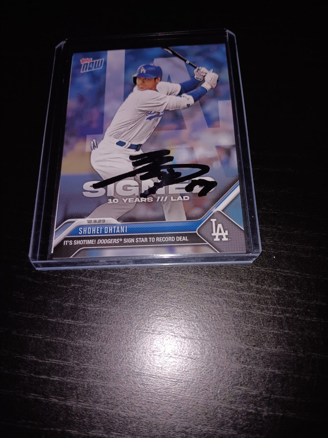 Shohei Ohtani Autographed Card With Coa - Etsy