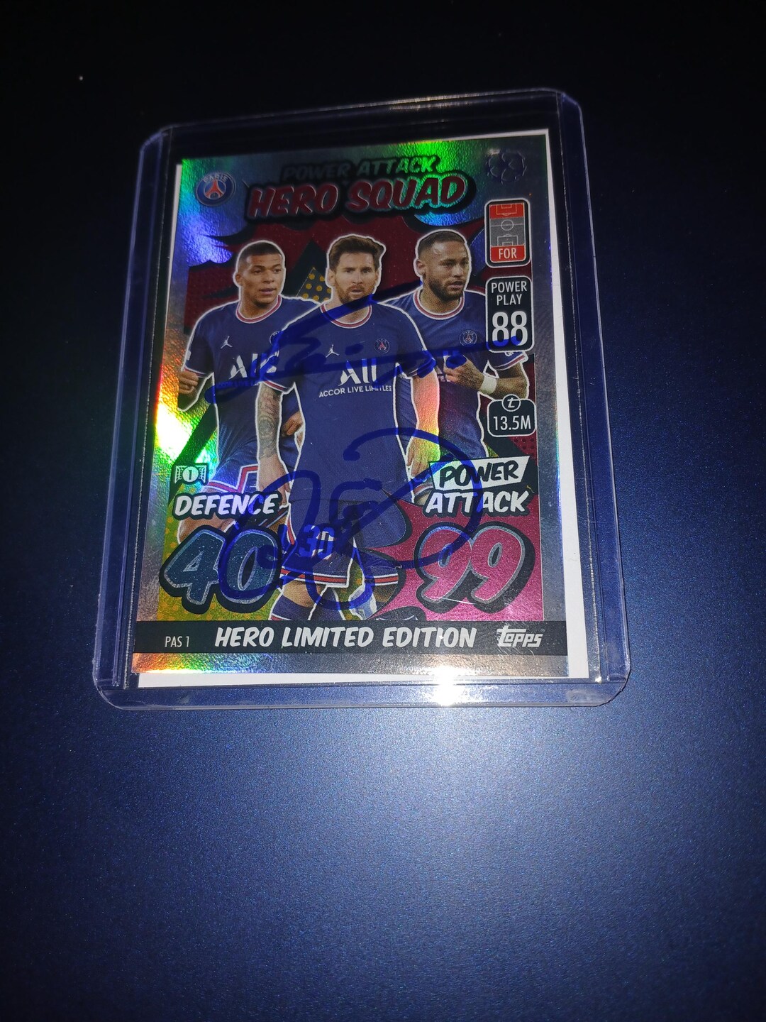 Lionel Messi, Neymar Autographed Card With Coa - Etsy