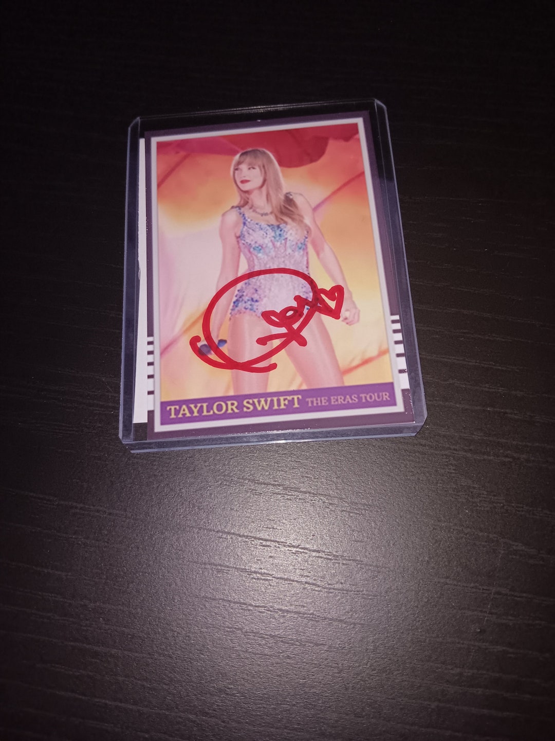 Taylor Swift Autographed Custom Card With Coa - Etsy