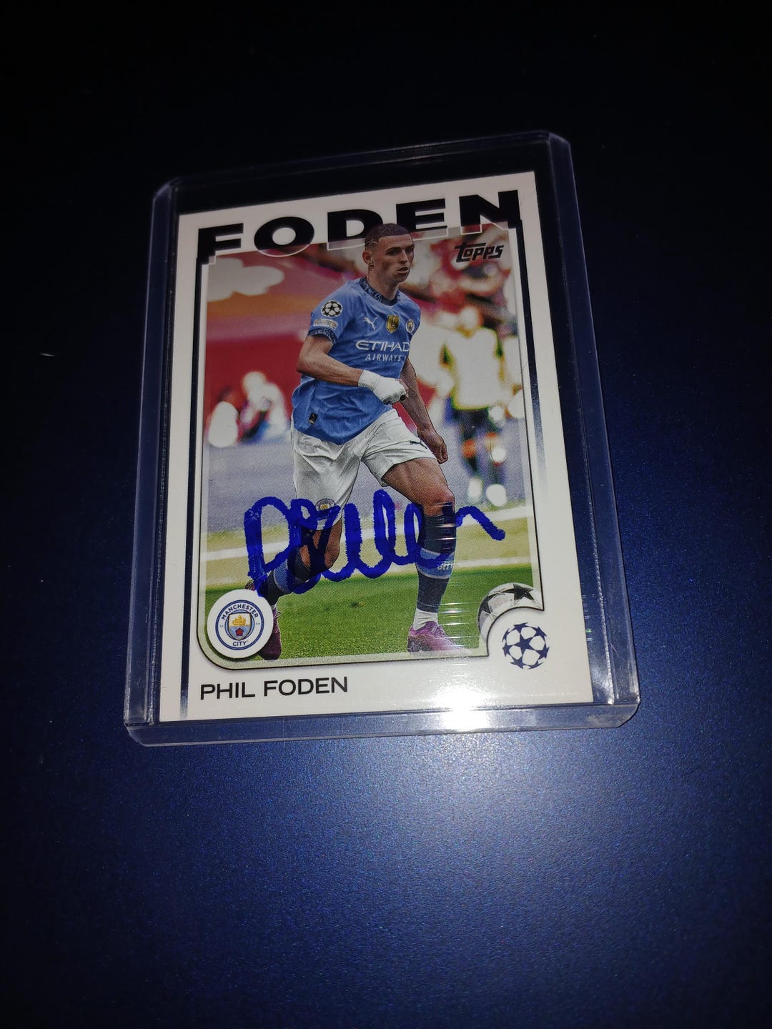 Phil Foden Autographed Card With Coa - Etsy
