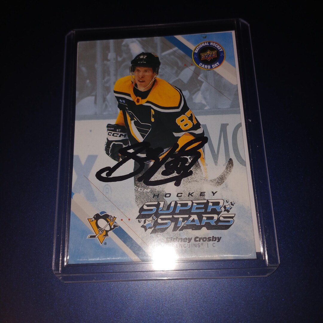 Sidney Crosby Autographed Card With Coa - Etsy