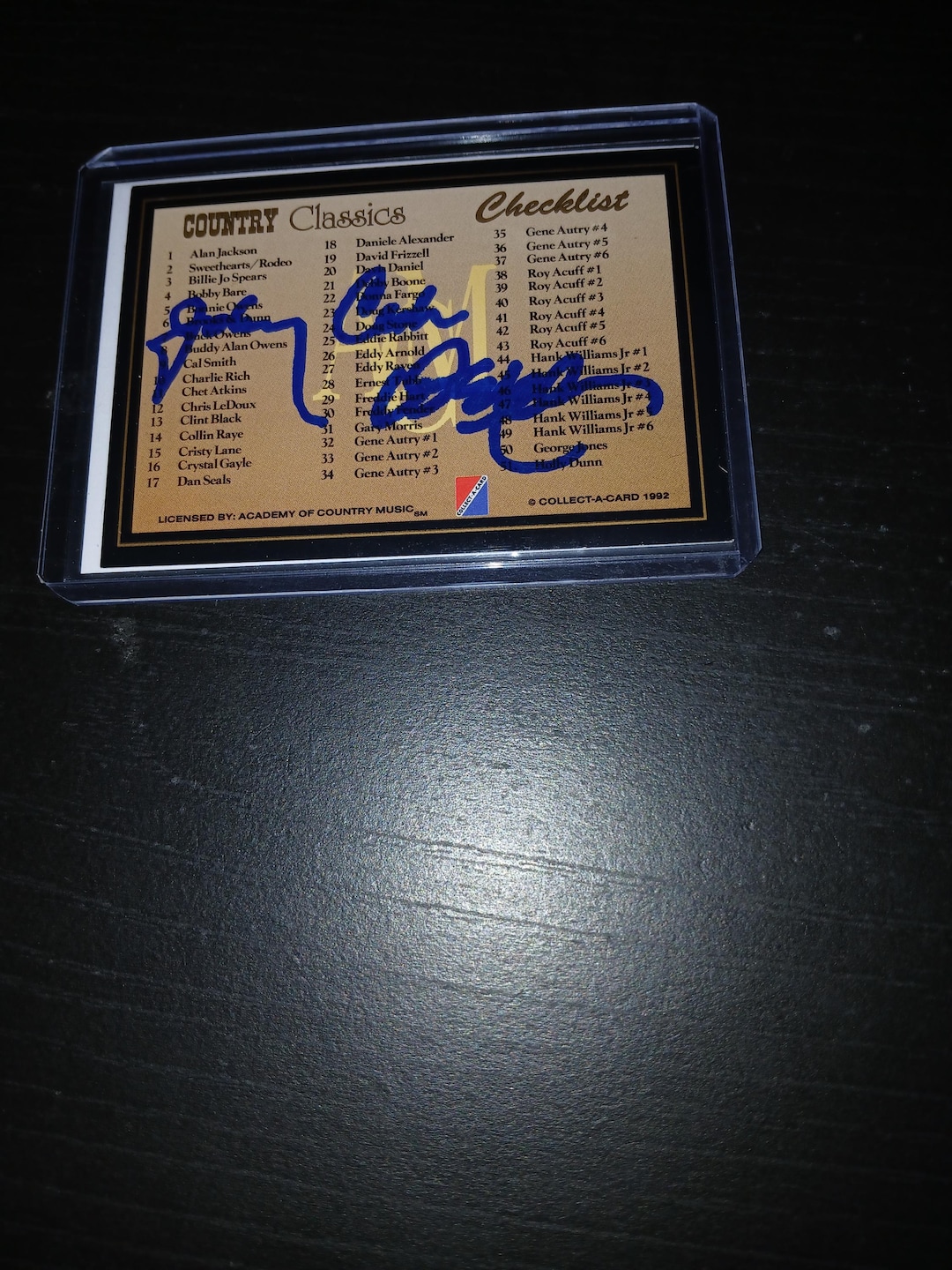 Johnny Cash, Willie Nelson Autographed Card With Coa - Etsy