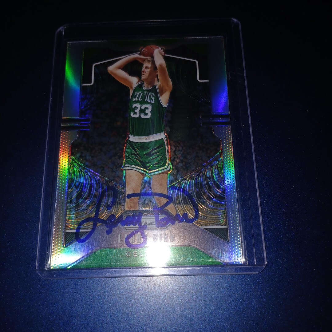Larry Bird Autographed Card With Cert - Etsy