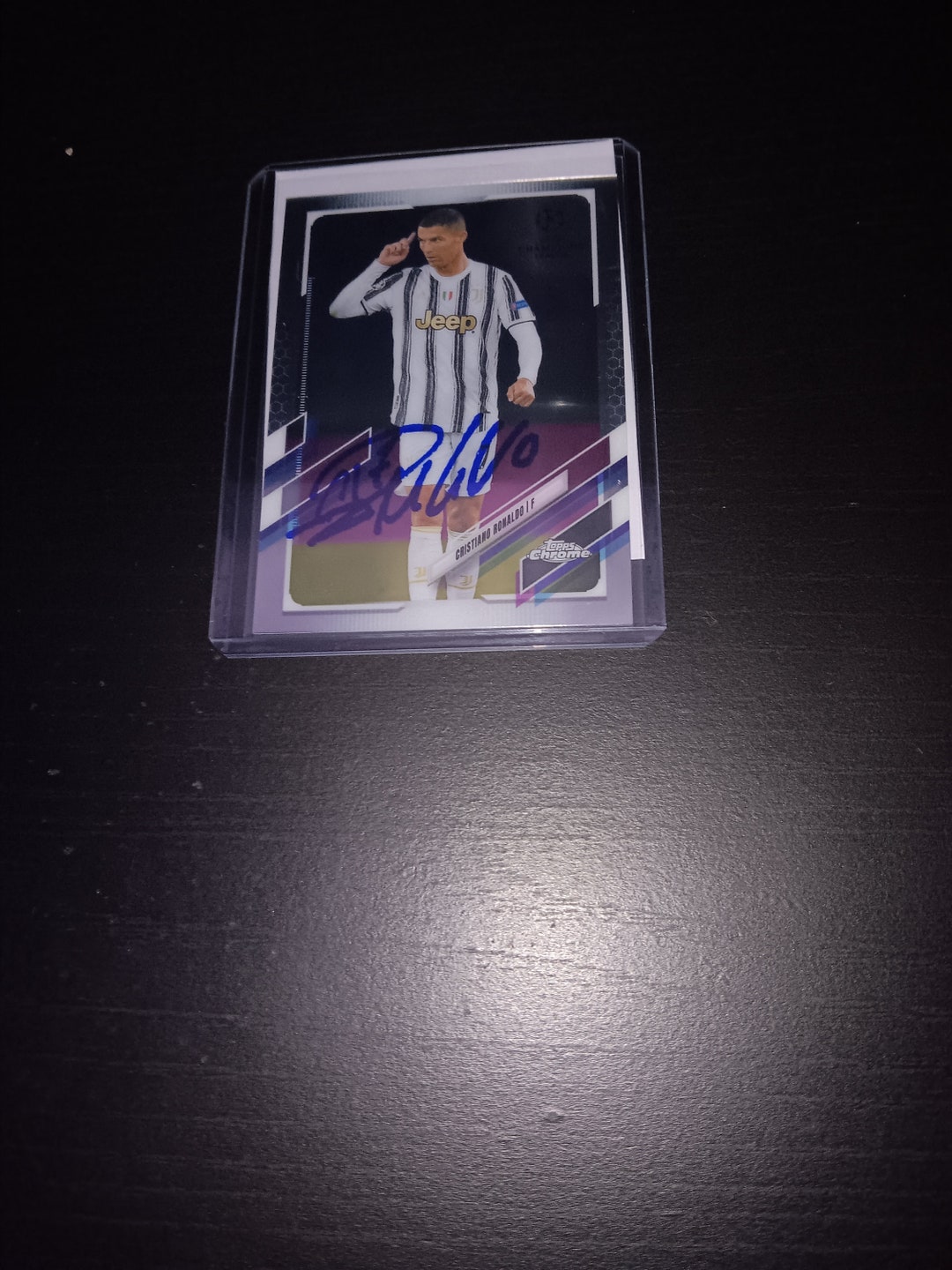 Cristiano Ronaldo Autographed Card With Coa - Etsy