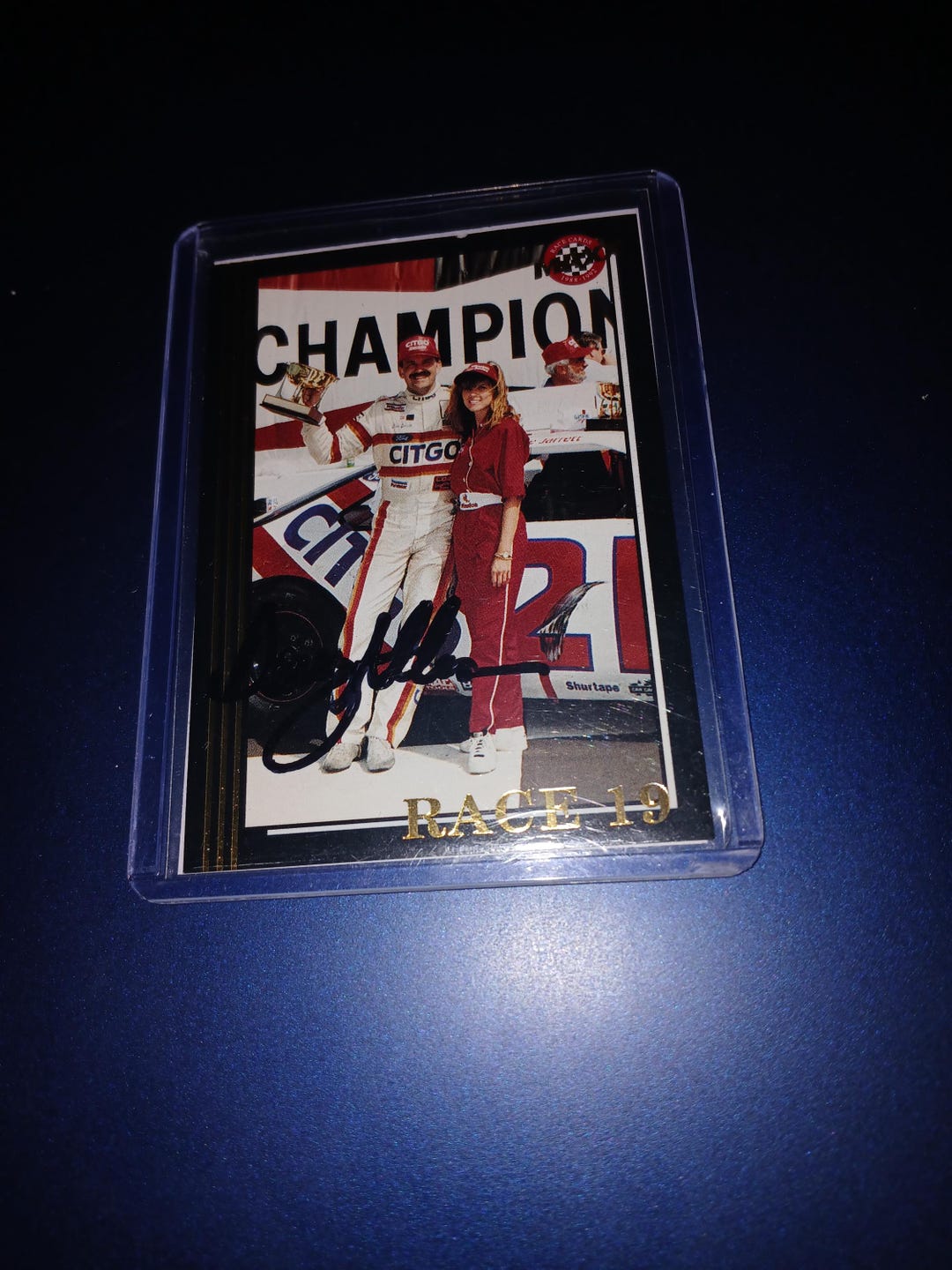 Davey Allison Autographed Rookie Card With Coa - Etsy