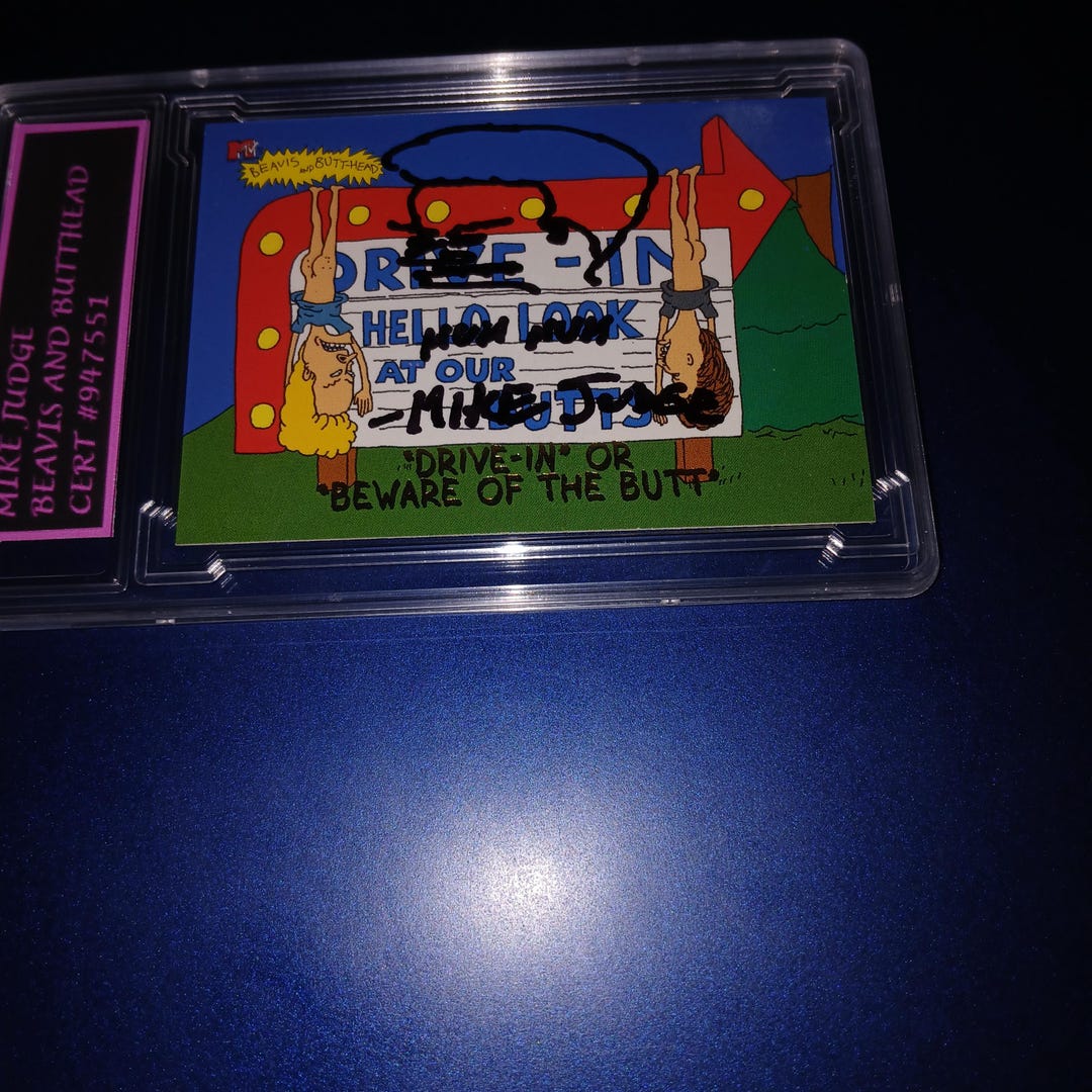 Mike Judge Autographed Beavis & Butthead Card With Coa - Etsy