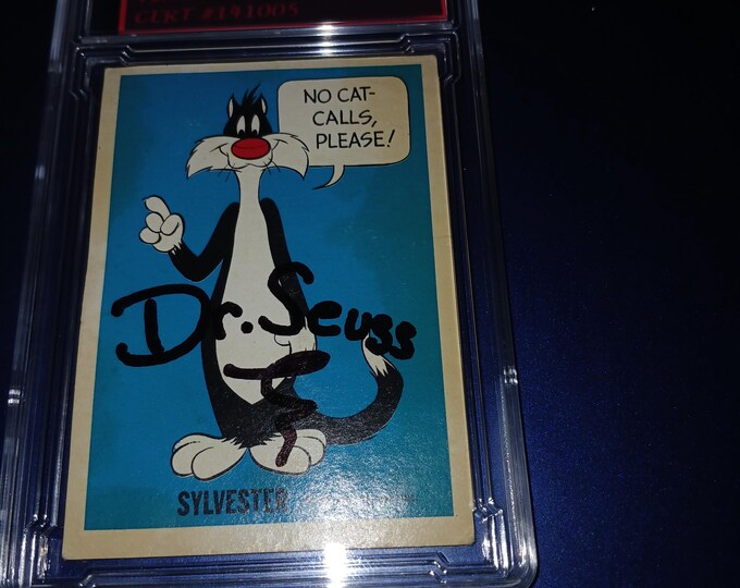 Theodor Seuss Geisel Autographed Card With Cert - Etsy