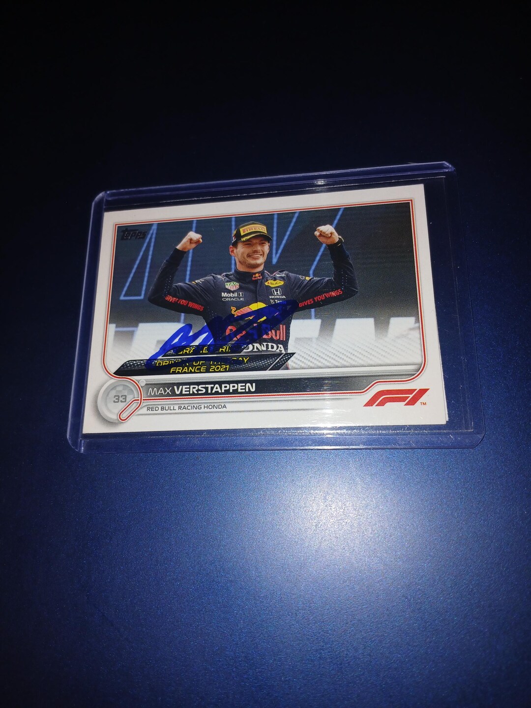 Max Verstappen Autographed Card With Coa - Etsy