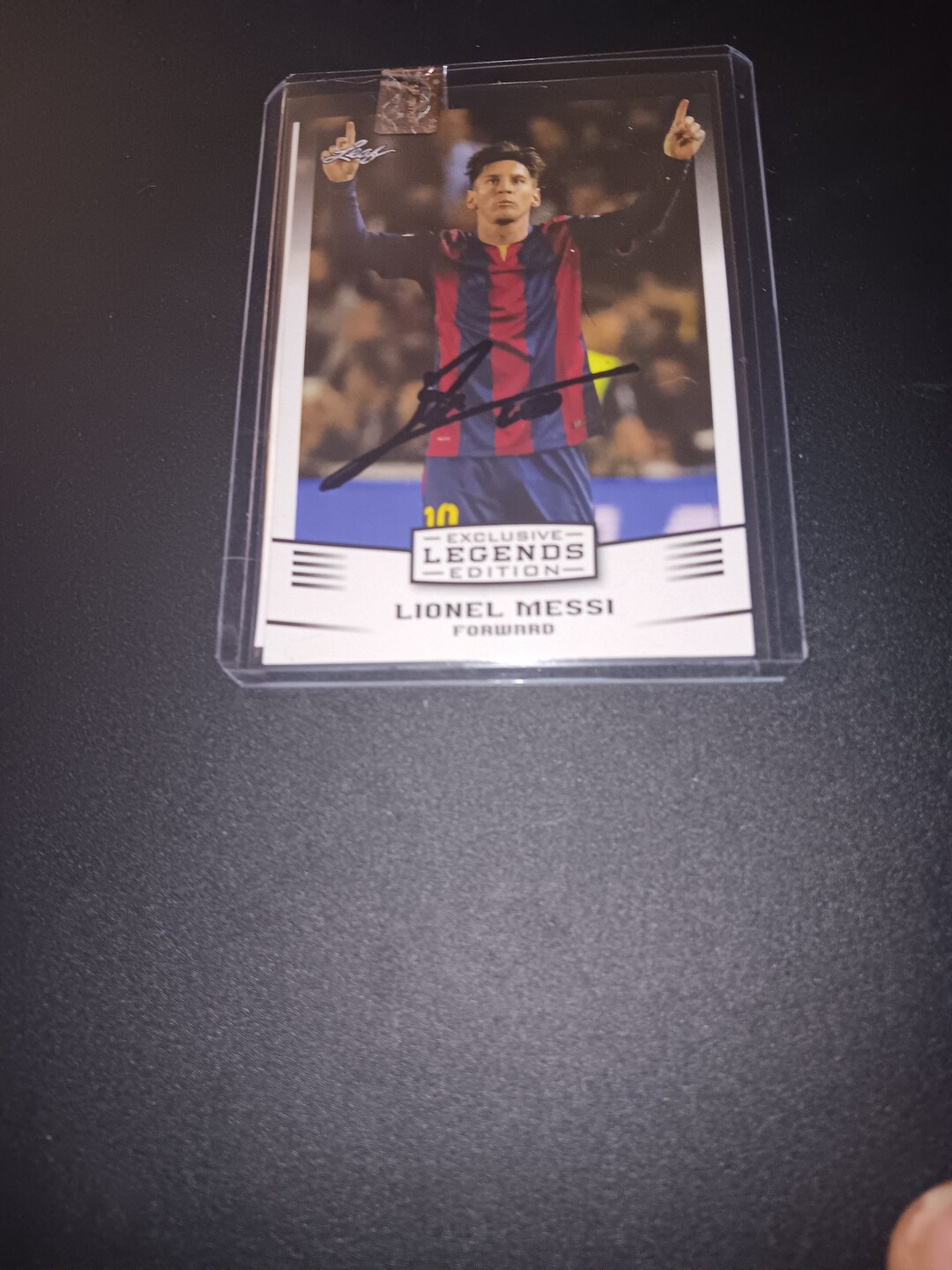 Lionel Messi Autographed Card With Coa - Etsy