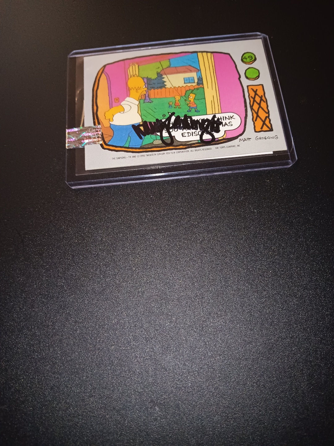 Nancy Cartwright Bart Simpson and Simpson Autographed Card - Etsy