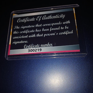 Eric Carr, Peter Criss Autographed Card With Coa - Etsy