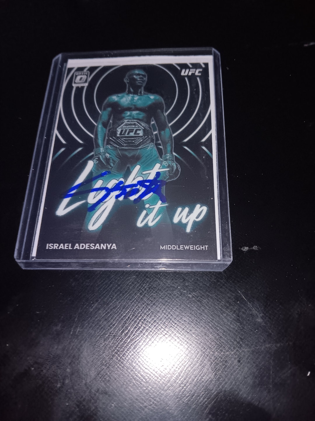 Israel Adesanya Autographed Card With Coa - Etsy