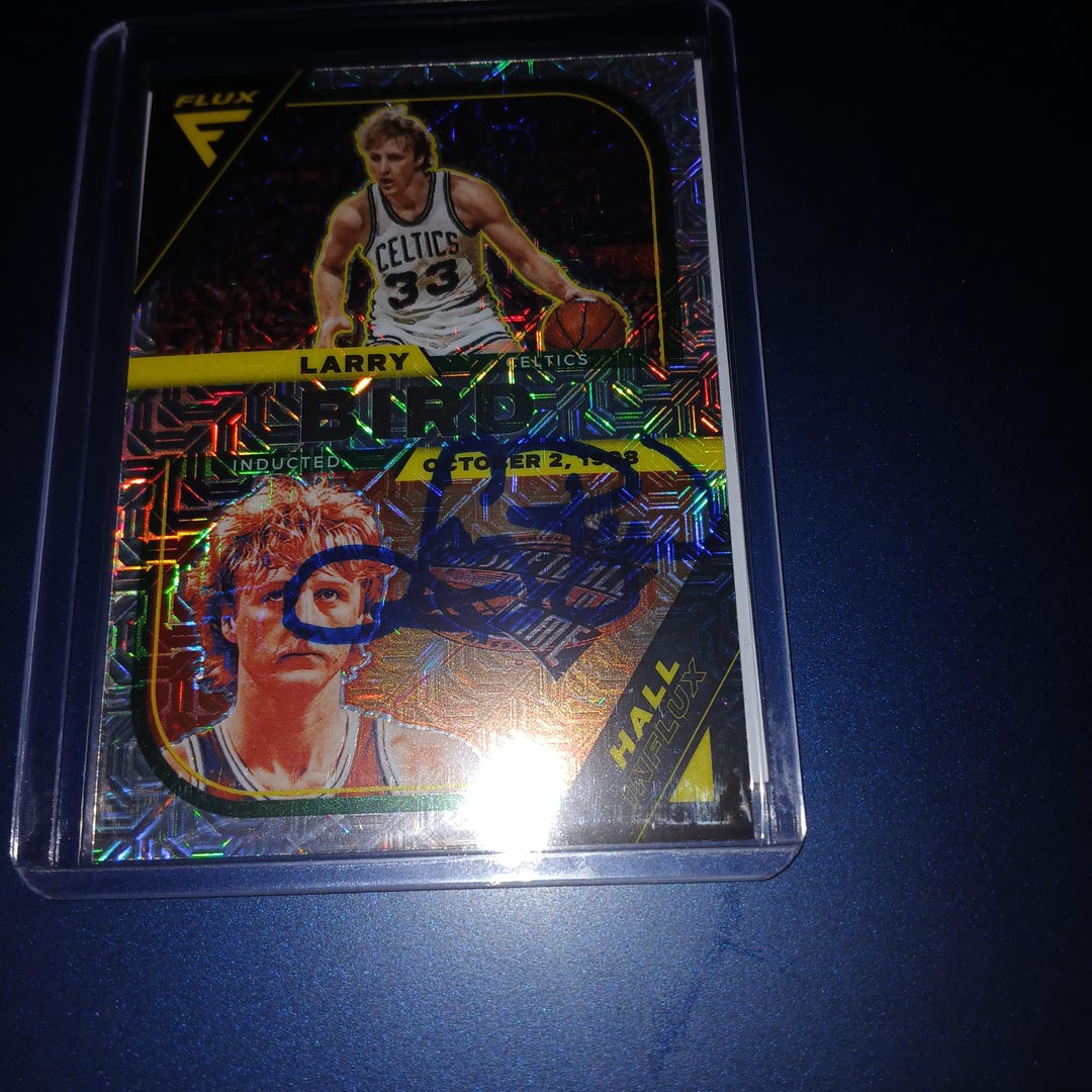 Larry Bird Autographed Card With Cert - Etsy