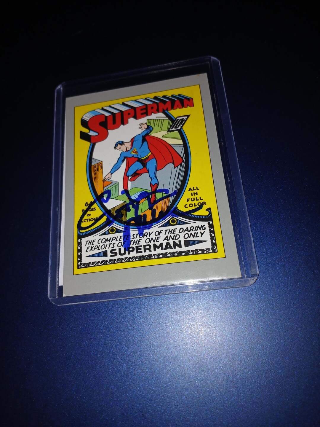 Christopher Reeve Autographed Superman Card With Coa - Etsy