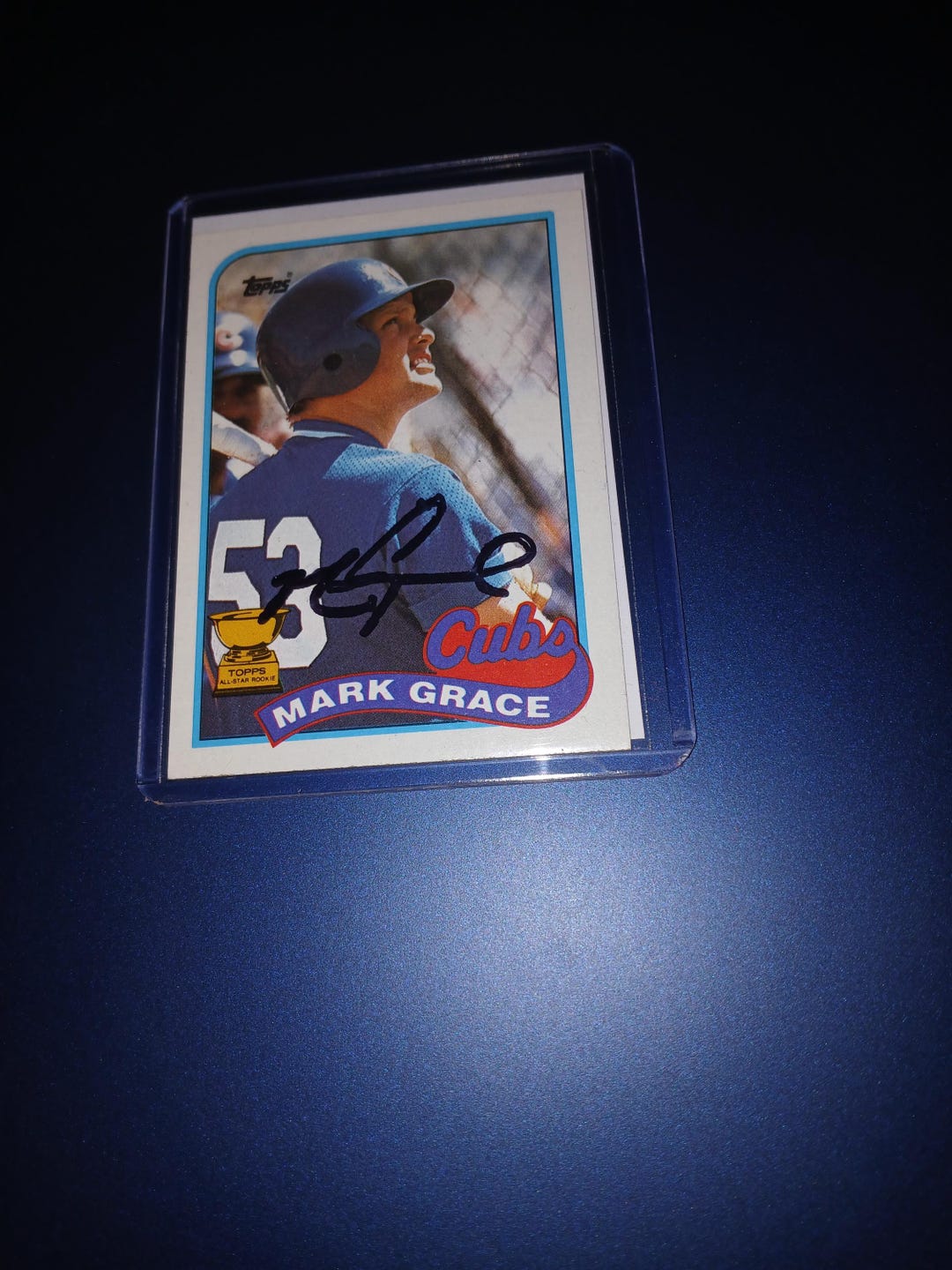 Mark Grace Autographed Rookie Card With Coa - Etsy