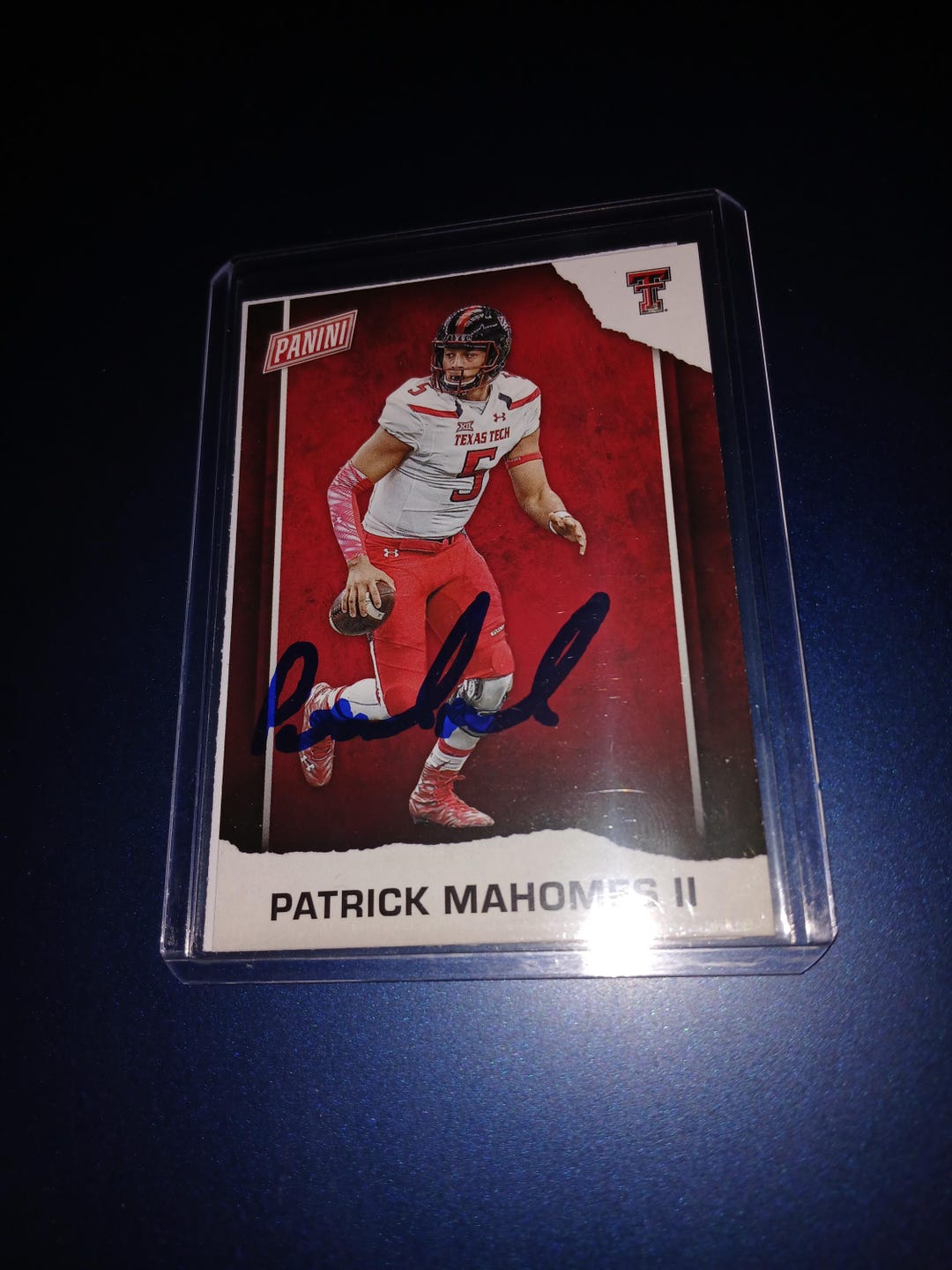 Patrick Mahomes Autographed Card With Coa - Etsy