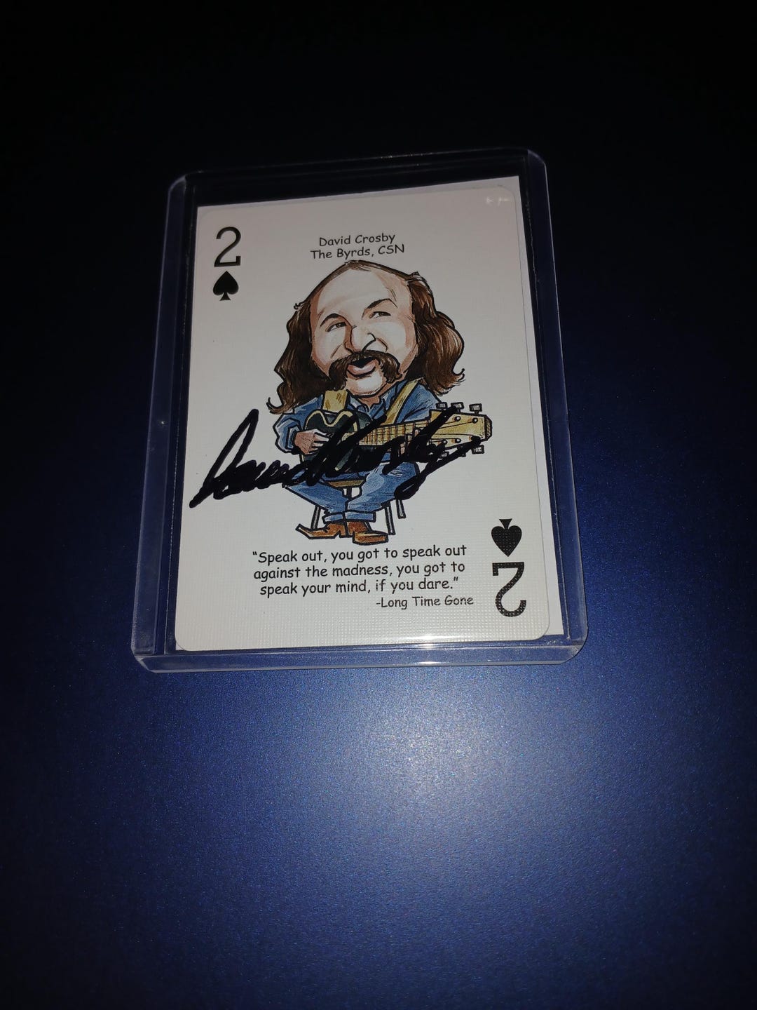 David Crosby Autographed Card With Coa - Etsy