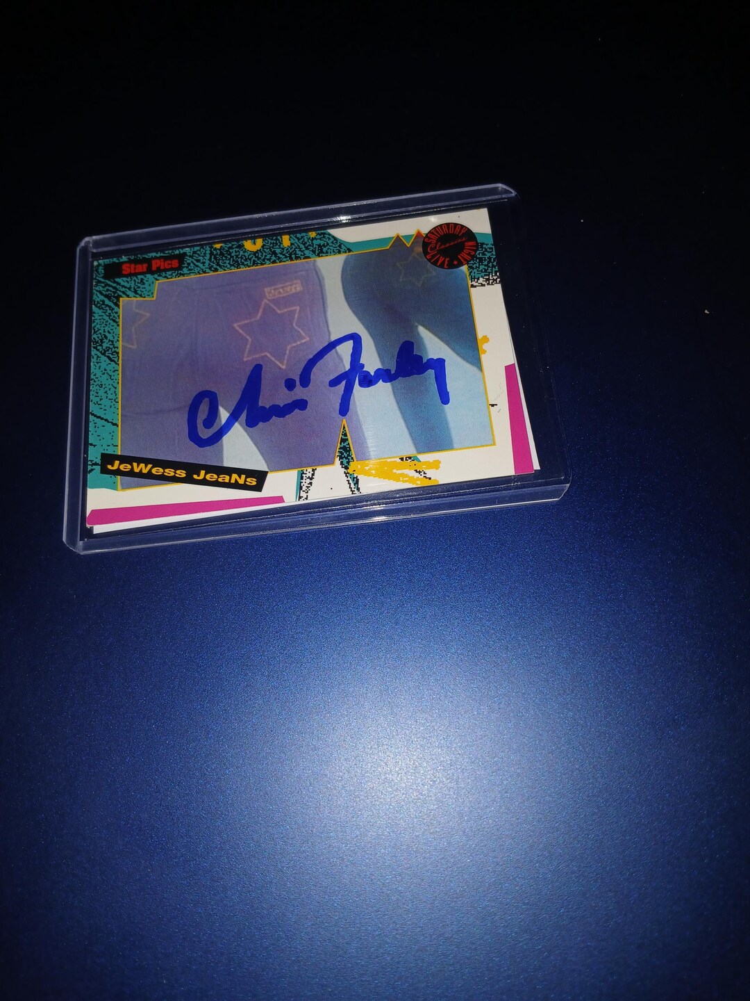 Chris Farley Autographed Card With Coa - Etsy