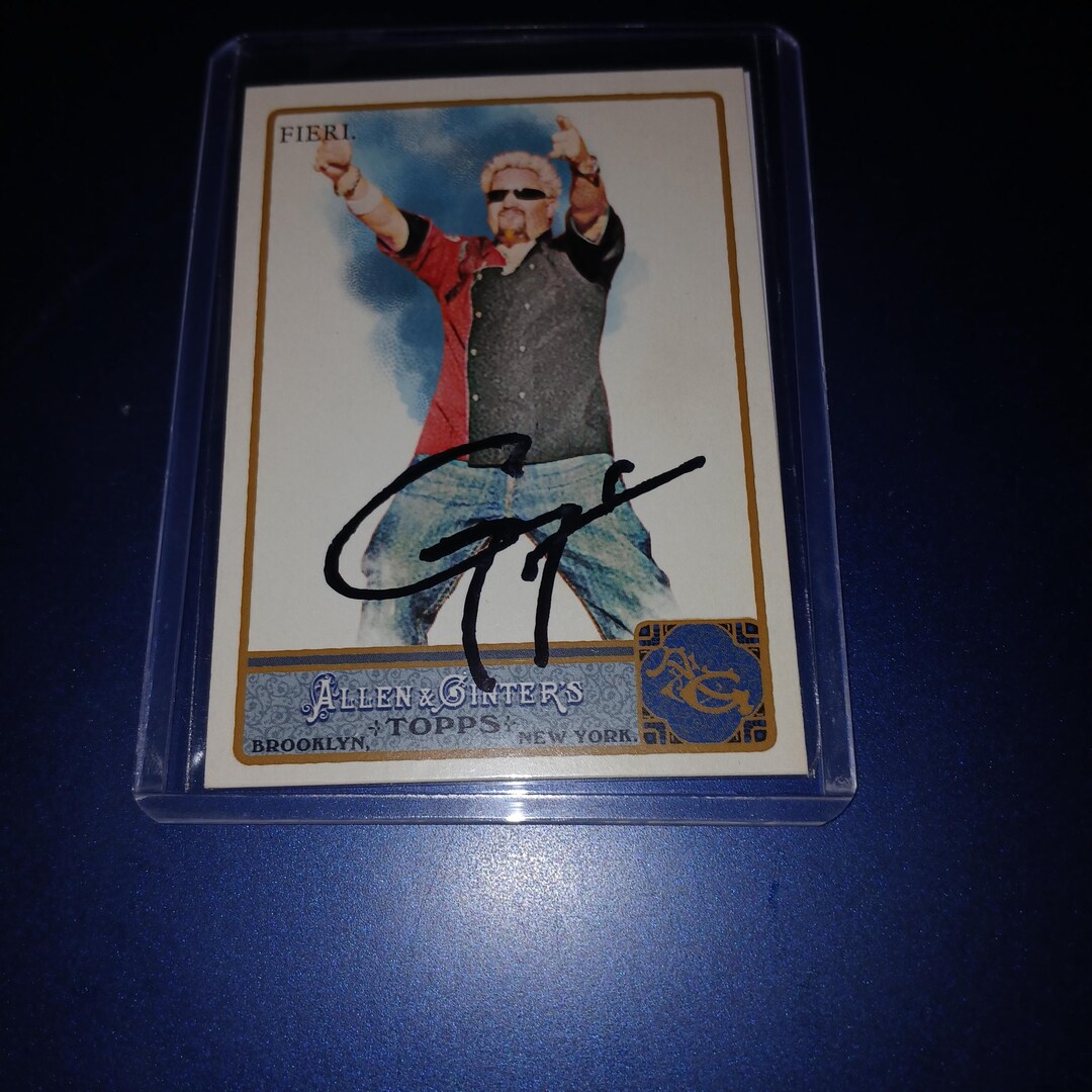 Guy Fieri Autographed Card With Cert - Etsy