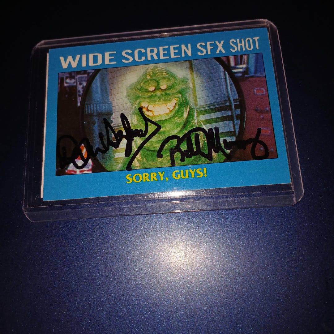 Dan Aykroyd, Bill Murray Autographed Ghostbusters Card With Coa - Etsy