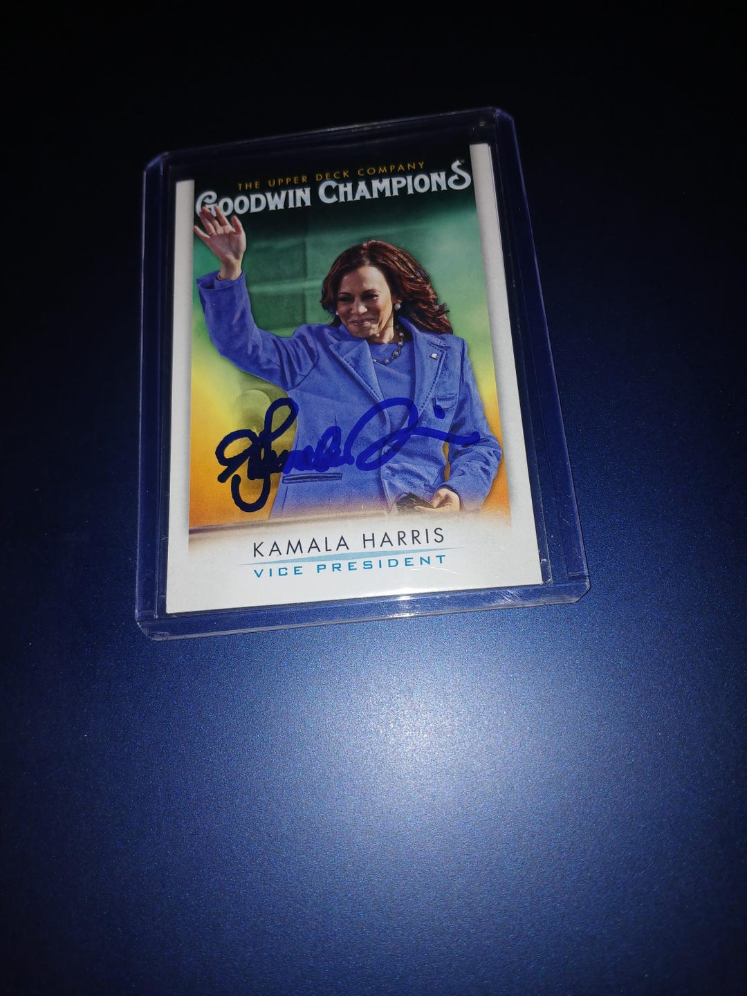 Kamala Harris Autographed Card With COA - Etsy