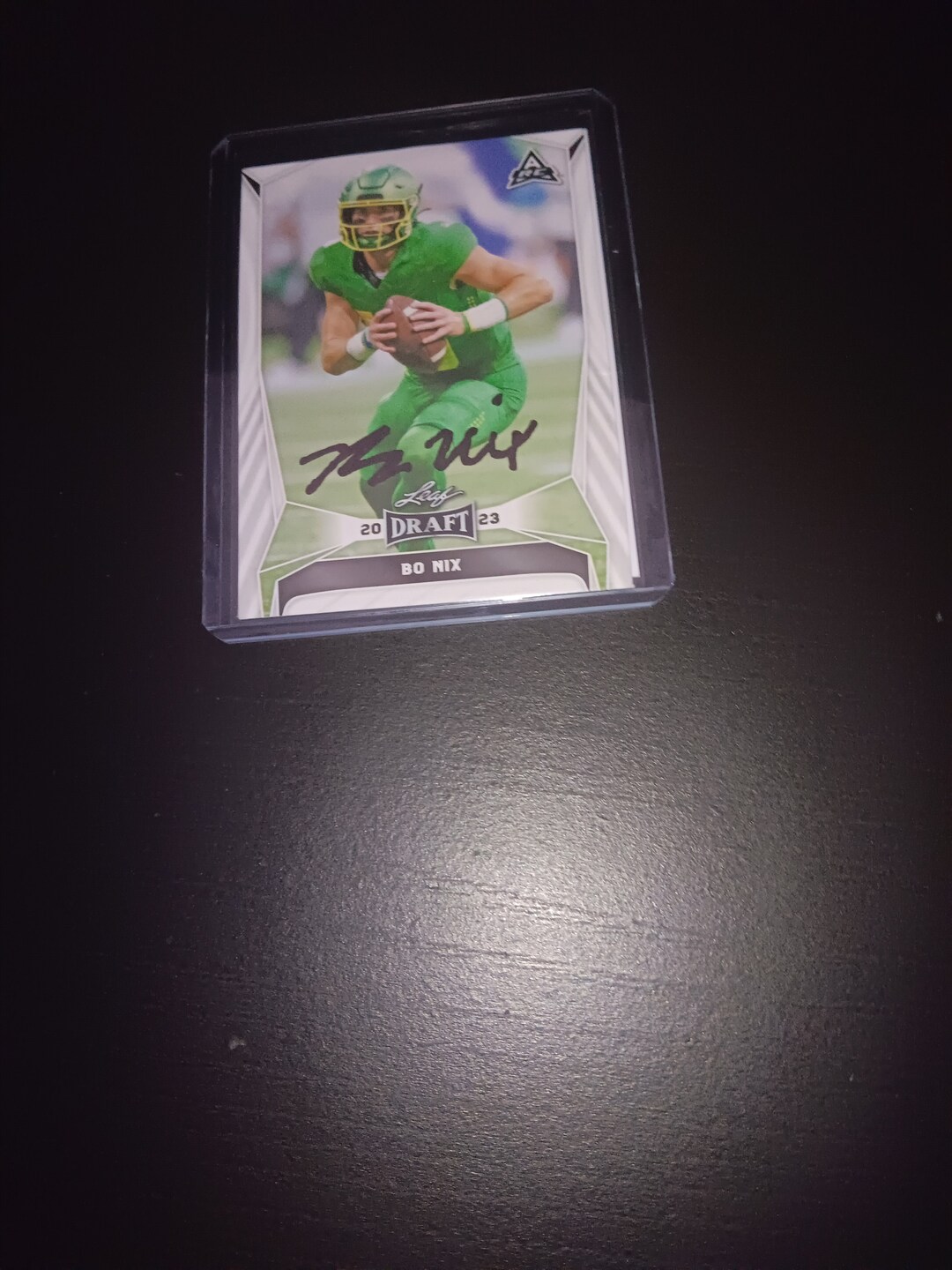 Bo Nix Autographed Rookie Card With Coa - Etsy