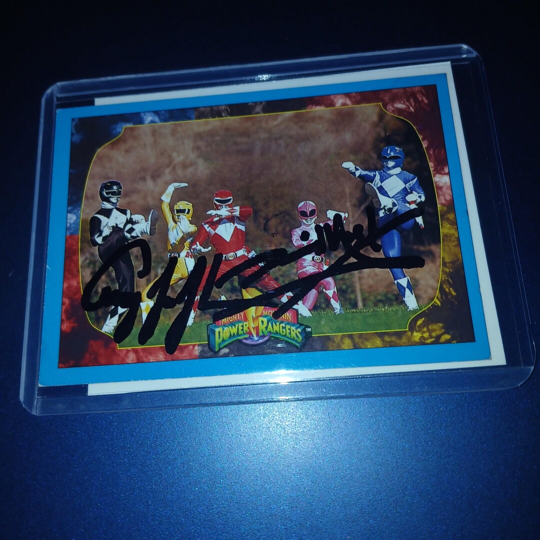 David Yost, Amy Jo Johnson Autographed Power Rangers Card With Coa - Etsy