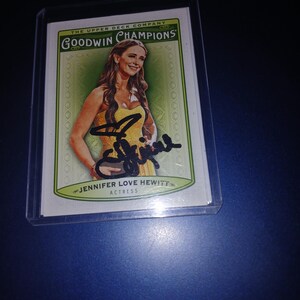 Jennifer Love Hewitt Autographed Card With Cert - Etsy