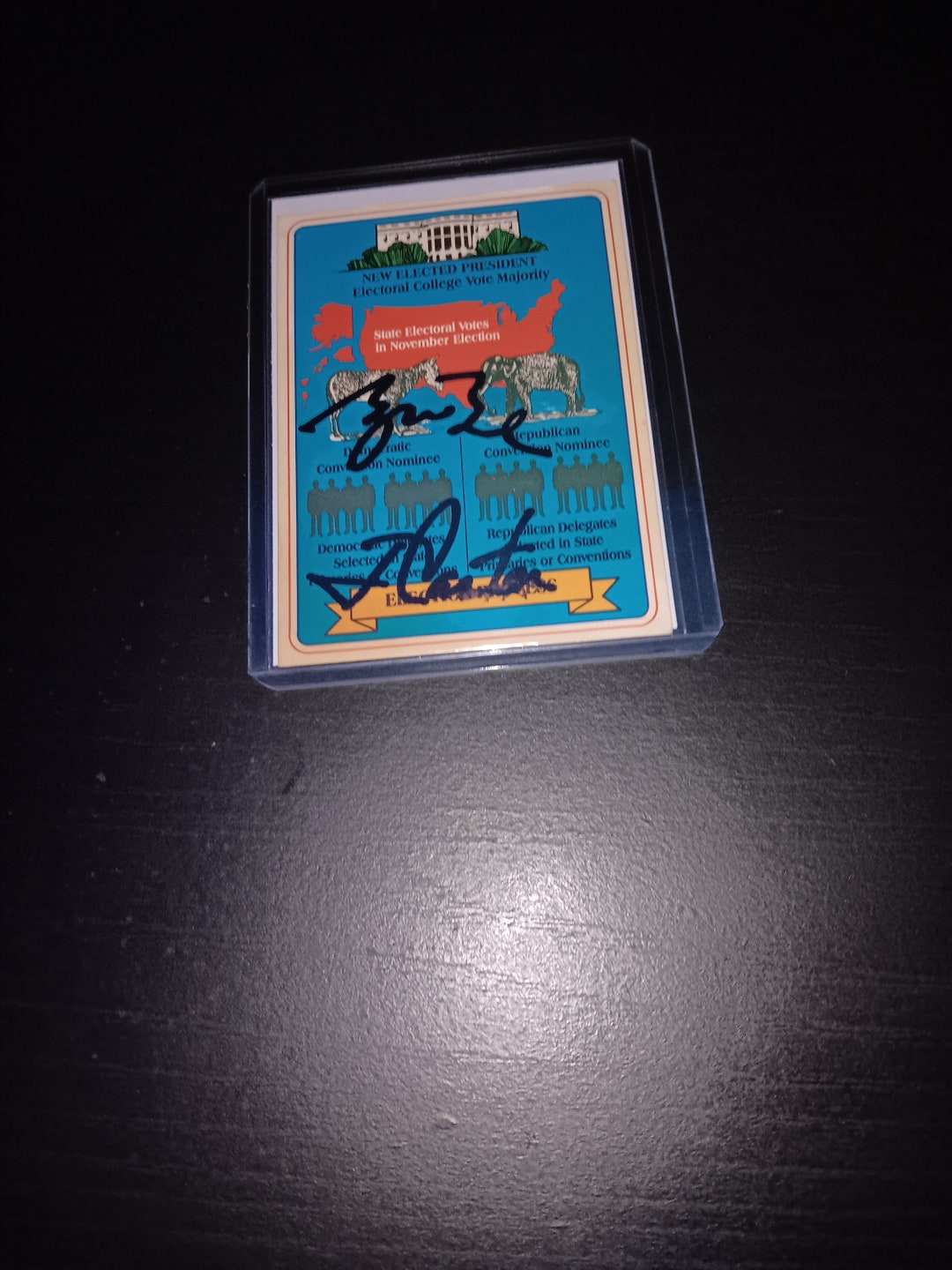 Jimmy Carter, George Bush Autographed Card With Coa - Etsy