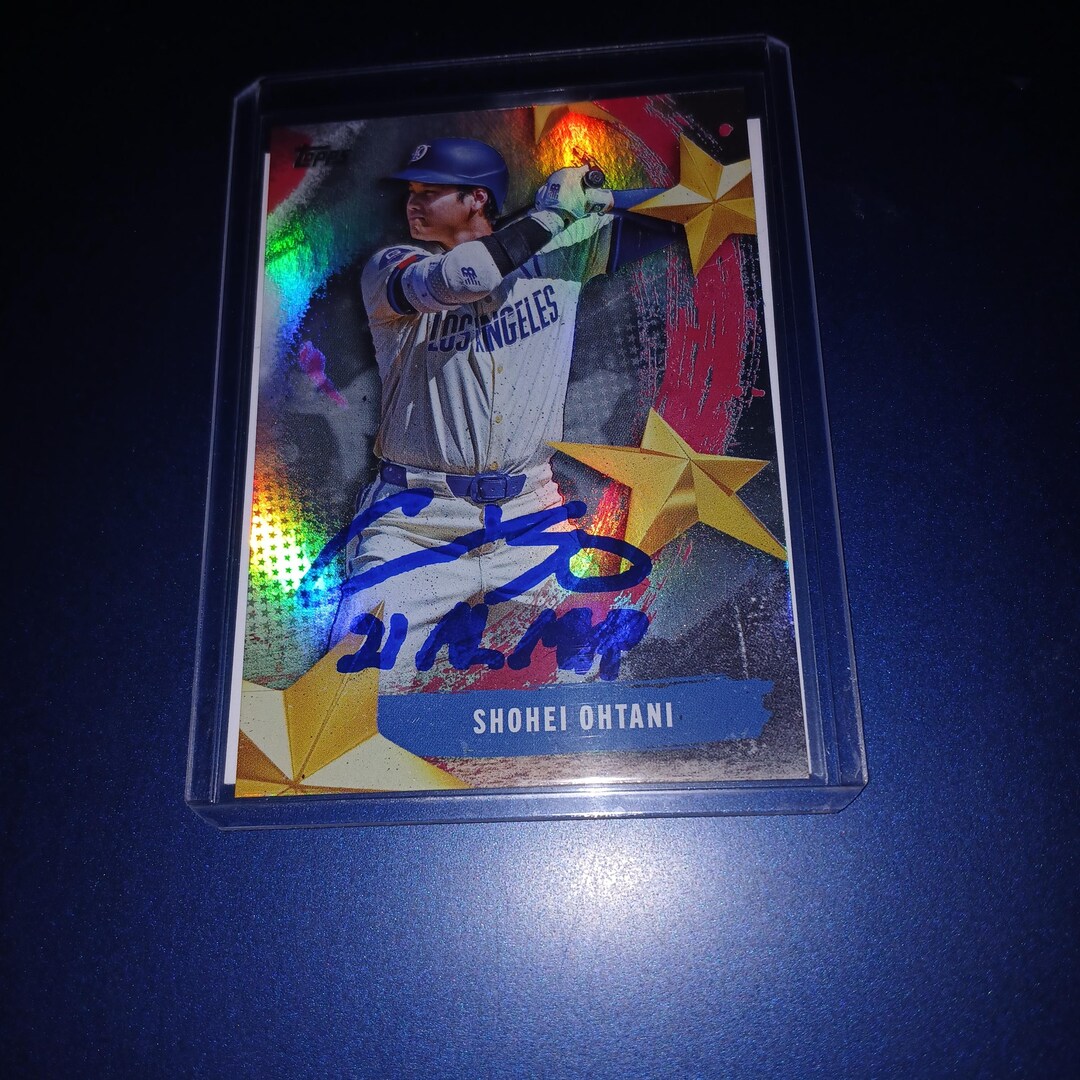 Shohei Ohtani Autographed Card With Coa - Etsy