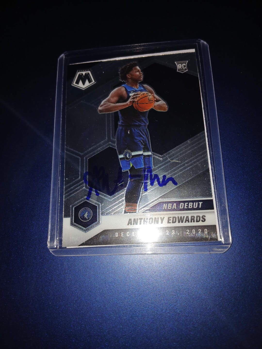 Anthony Edwards Autographed Rookie Card With COA - Etsy