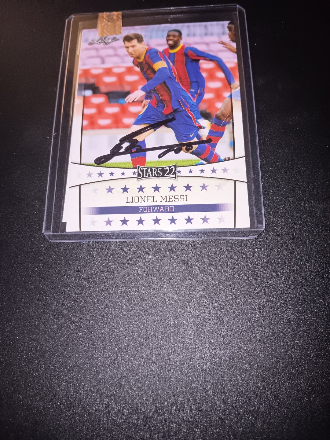 Lionel Messi Autographed Card With Coa - Etsy