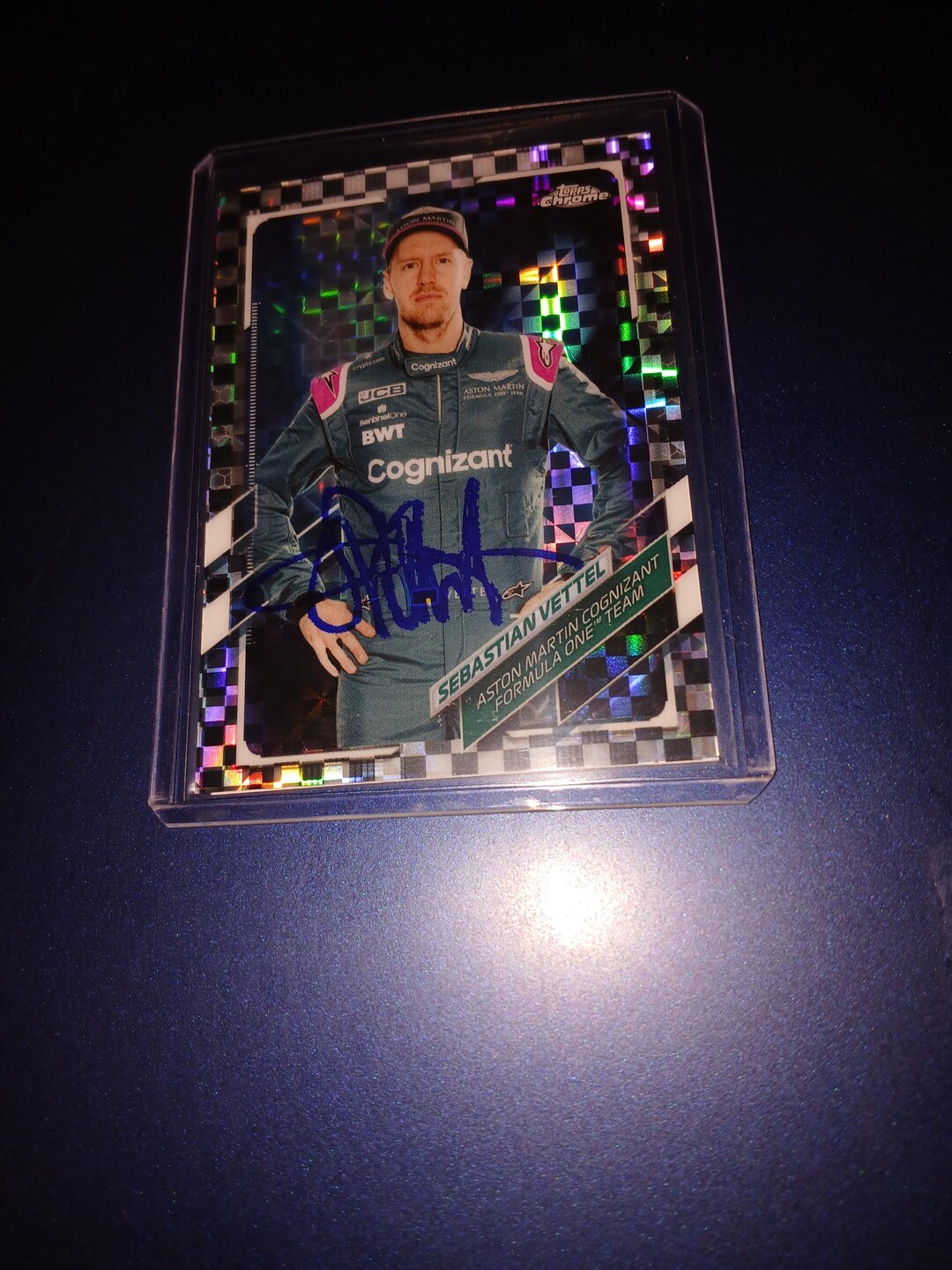 Sebastian Vettel Autographed Card With Coa - Etsy