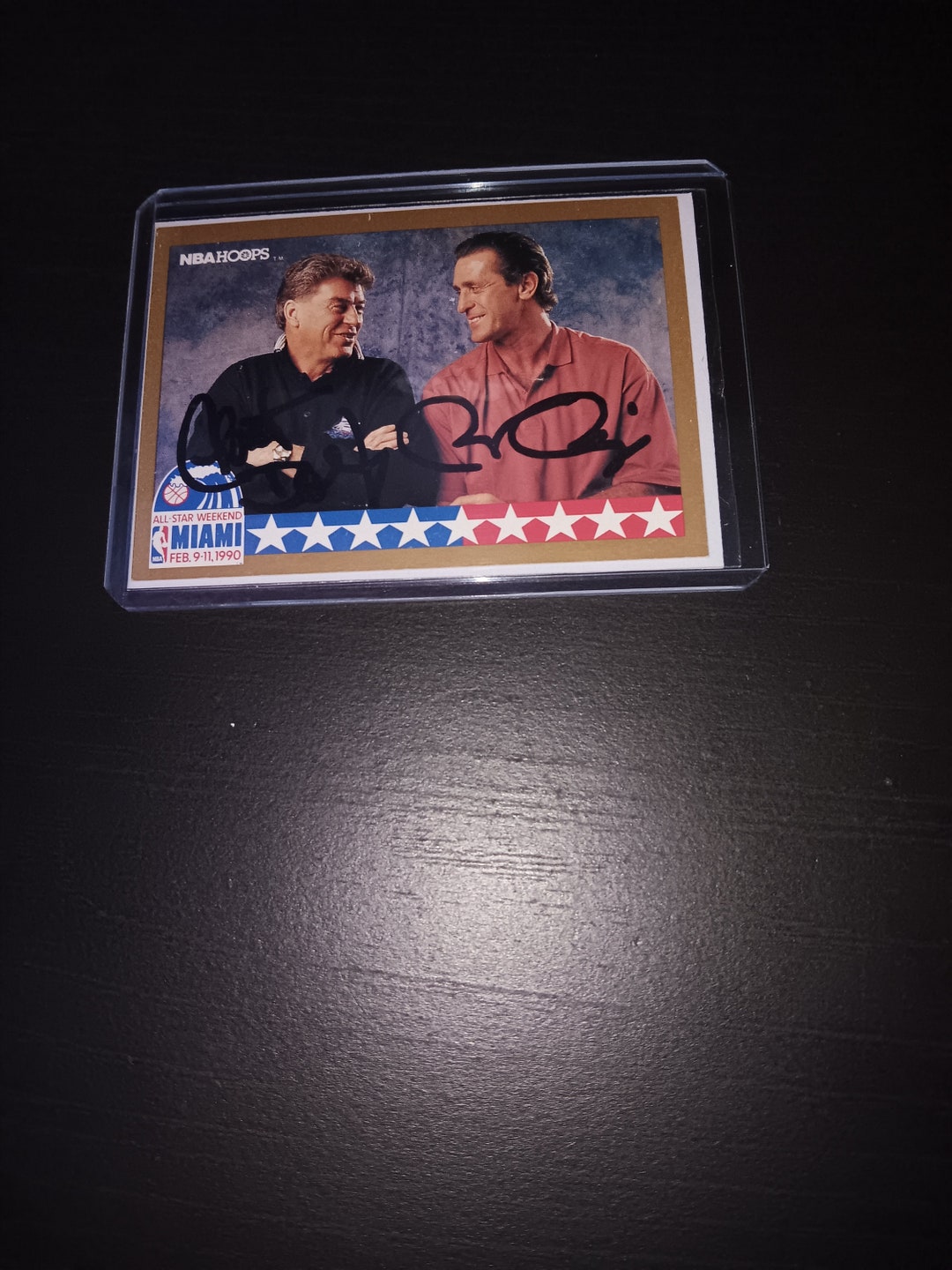 Pat Riley, Chuck Daley Autographed Card With Coa - Etsy