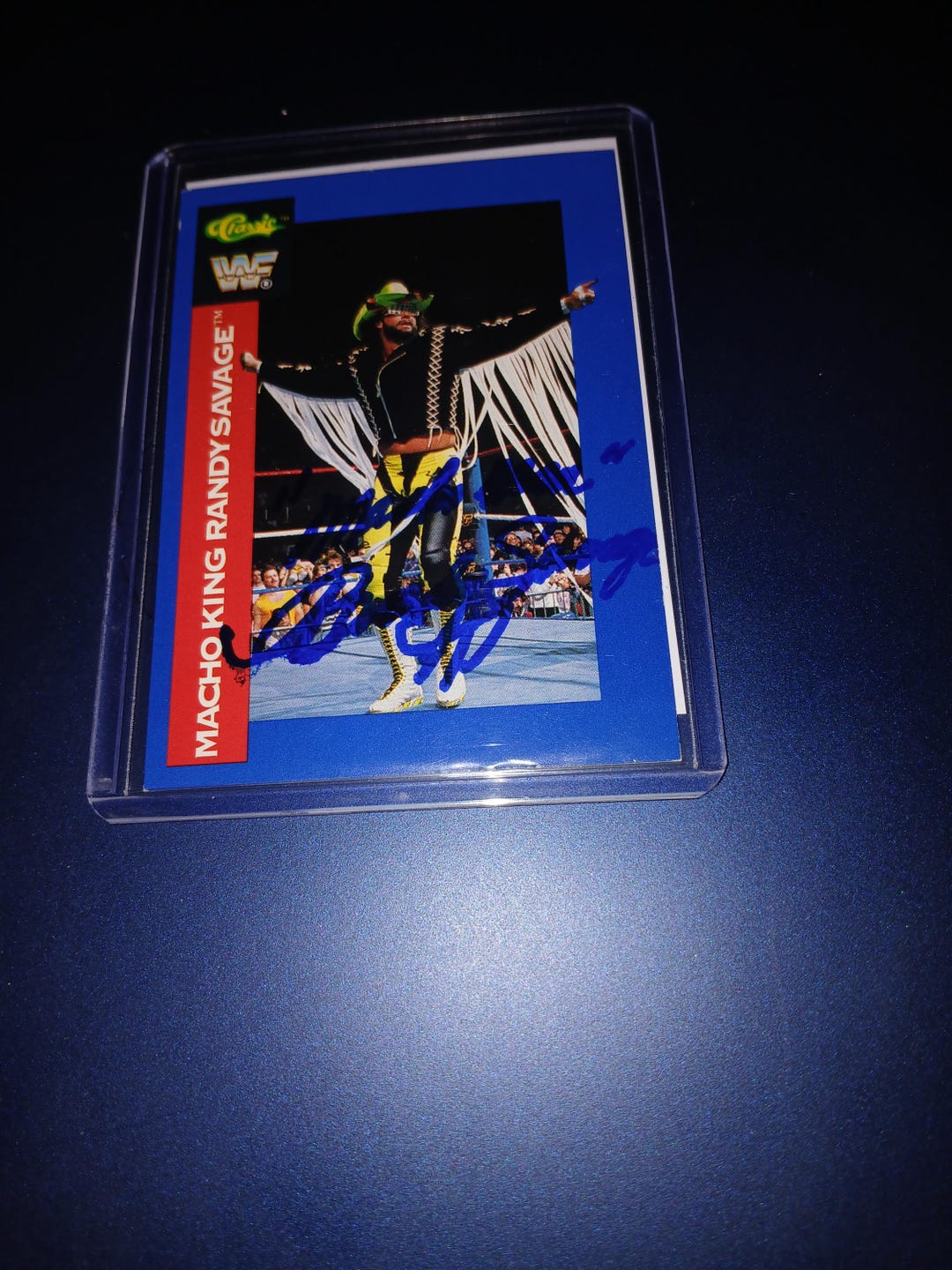 Macho Man Randy Savage Autographed Card With Coa - Etsy