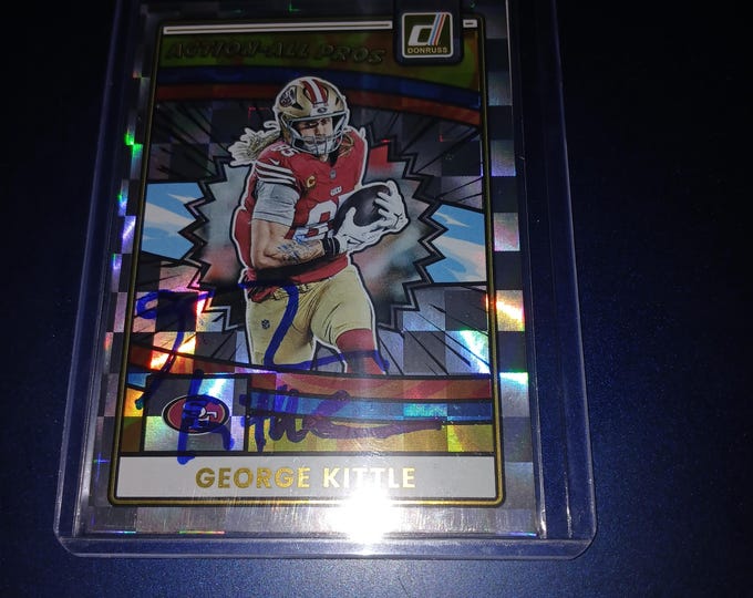 George Kittle Autographed Card With Cert - Etsy