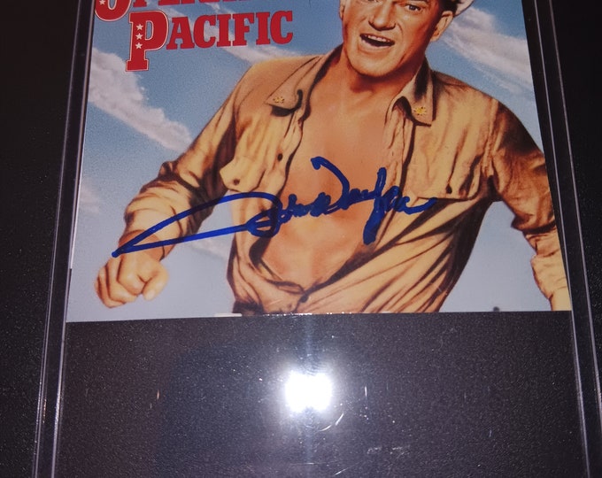 John Wayne Autographed Card With Coa - Etsy