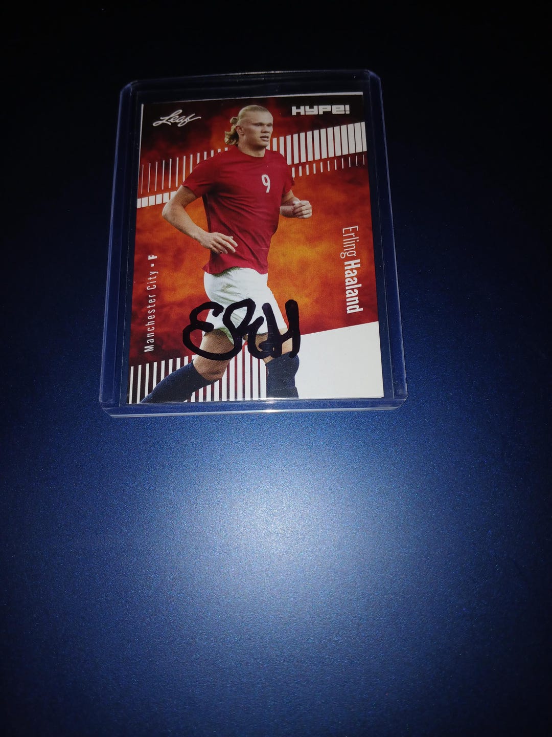 Erling Haaland Autographed Card With Coa - Etsy